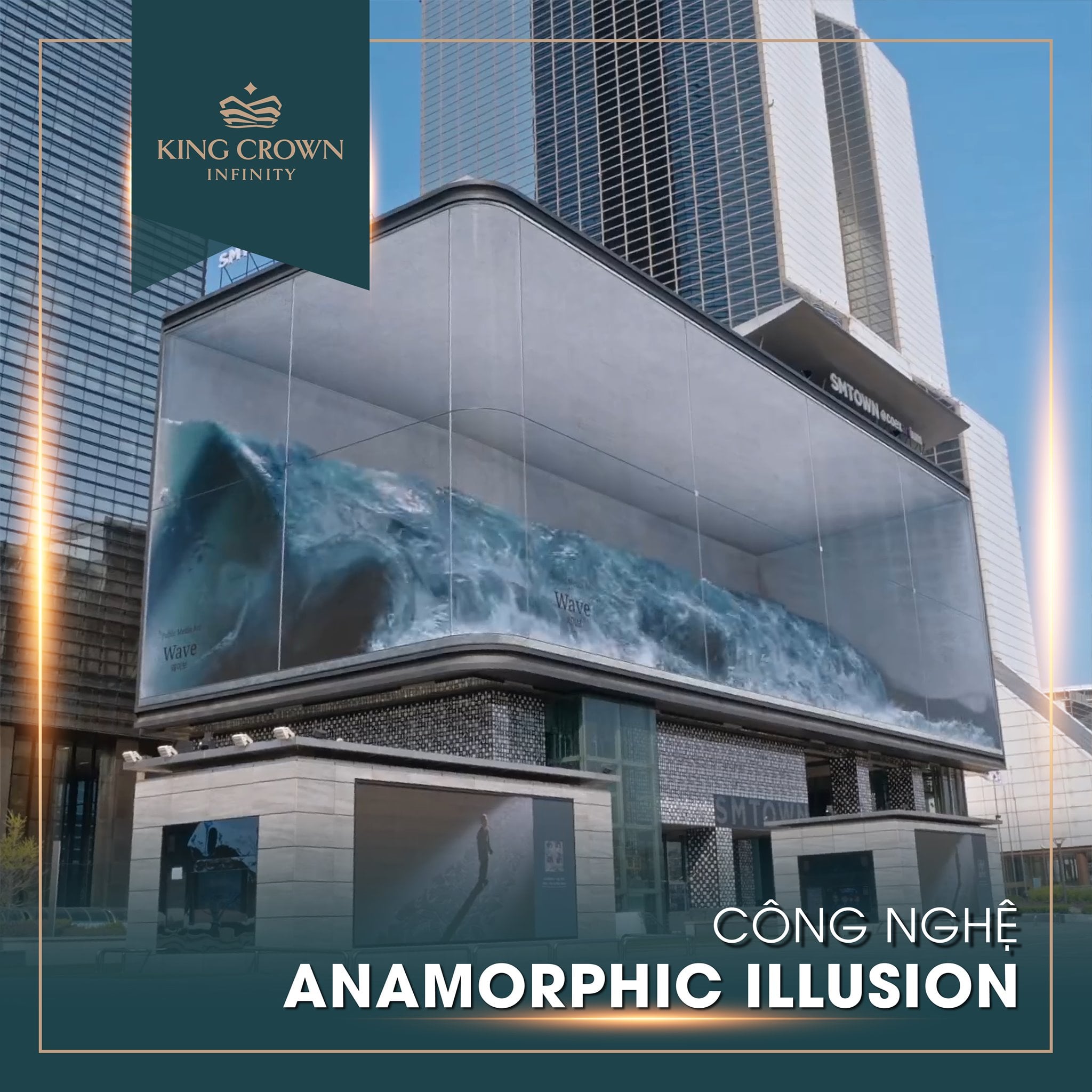 King Crown Infinity | Công Nghệ màn hình LED 3D Anamorphic illusion