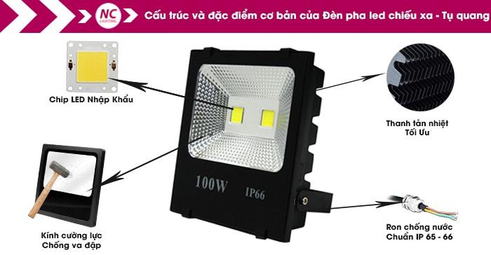 Đèn pha led 100w IP66, giá rẻ loại tốt | NC Lighting