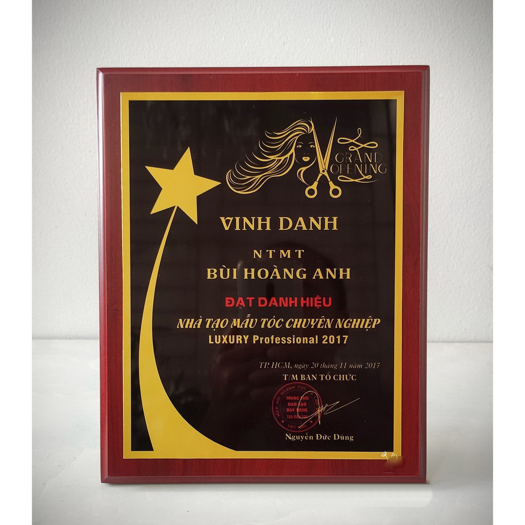 Top Các Mẫu Bảng Vinh Danh Đẹp Tại Tân Nhật Minh Ở TPHCM