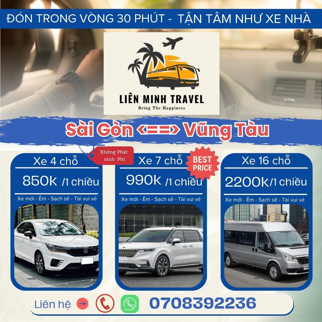 Bảng Giá Thuê Xe Đi Vũng Tàu Mới Nhất 2024 Từ Liên Minh Travel