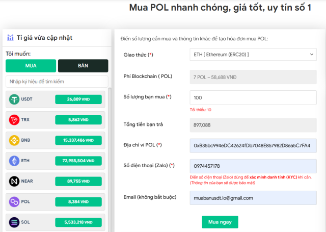 Bí quyết mua POL chỉ từ 100 nghìn VND